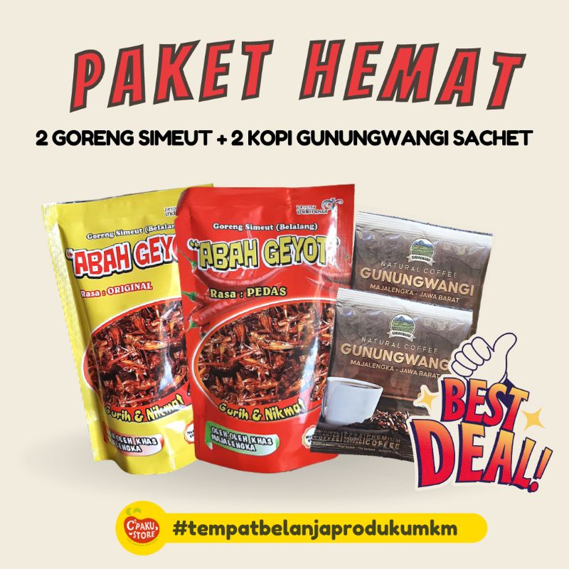 Jual PROMO!!! PAKET HEMAT!!! 2 SIMEUT GORENG + 2 KOPI GUNUNGWANGI ...