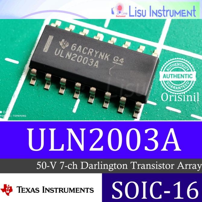 Jual ULN2003ADR ULN2003A 50-V 7-ch Darlington Transistor Array SOIC-16 lisuin90 Juara | Shopee ...