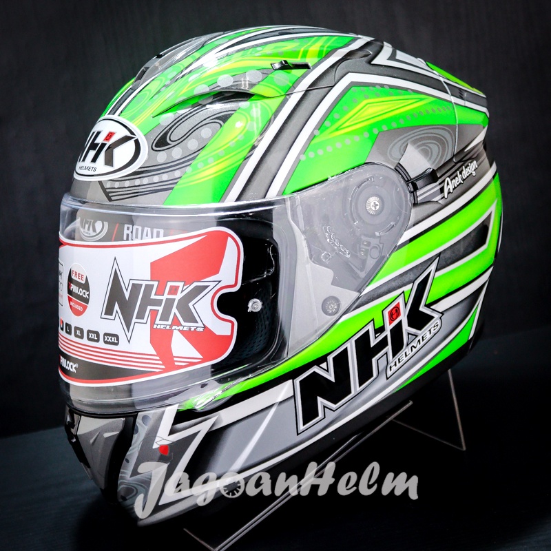 Jual NHK HELM GP PRIME SE REMY GARDNER |GREY GREEN | DOUBLE VISOR ...