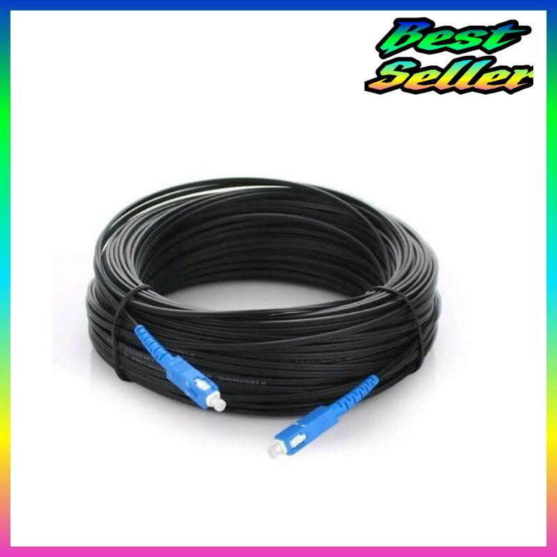 Jual Kabel Fiber Optik Optic FO 200 Meter Single Core + Fast Connector ...