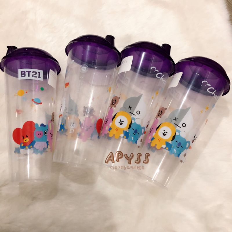 Jual [READY STOCK] Chatime x BT21 Tumbler Tumblr Reusable Cup | Shopee ...