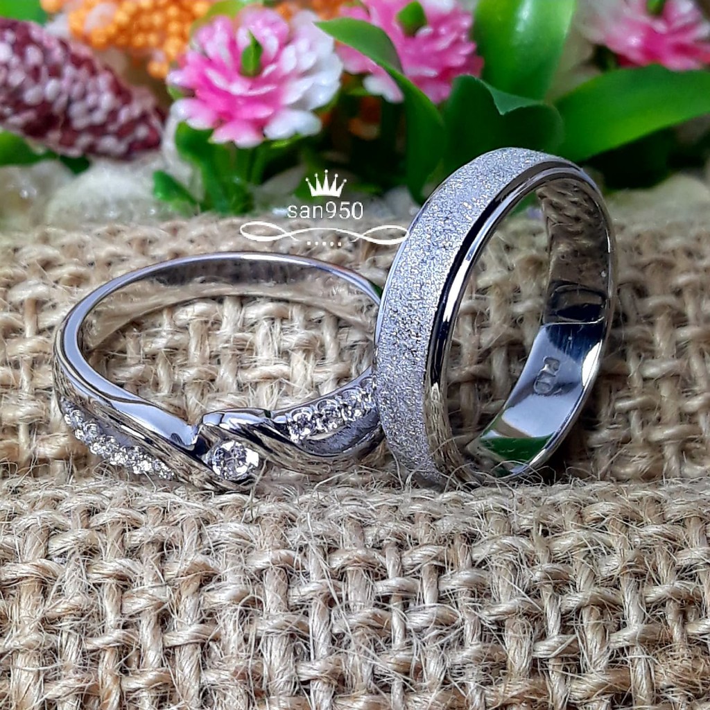 Jual Cincin kawin couple nikah tunangan pasangan 6518 | Shopee Indonesia