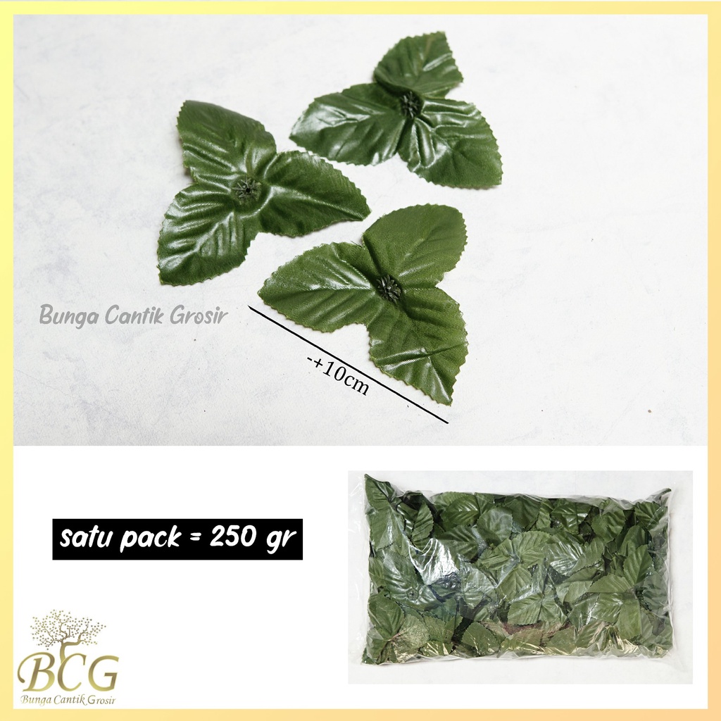Jual Daun Rose Besar (1 Pack : 250pcs) / Daun Bunga / Daun Plastik ...