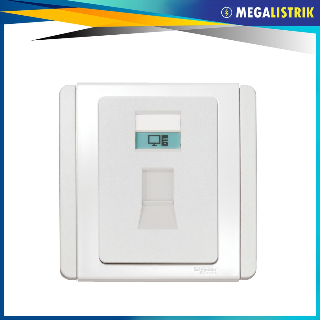 Jual SCHNEIDER STOP KONTAK OUTLET DATA LAN RJ45 CAT 5E / CAT 5 NEO ...