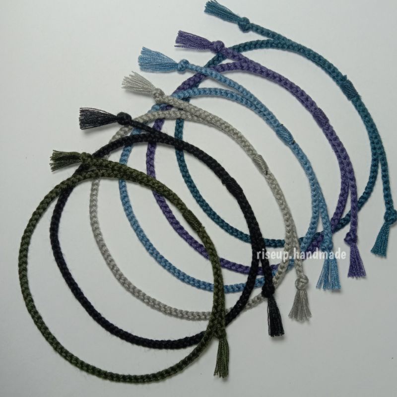 Jual Gelang tangan etnik kepang tali benang tenun pria dan wanita ...