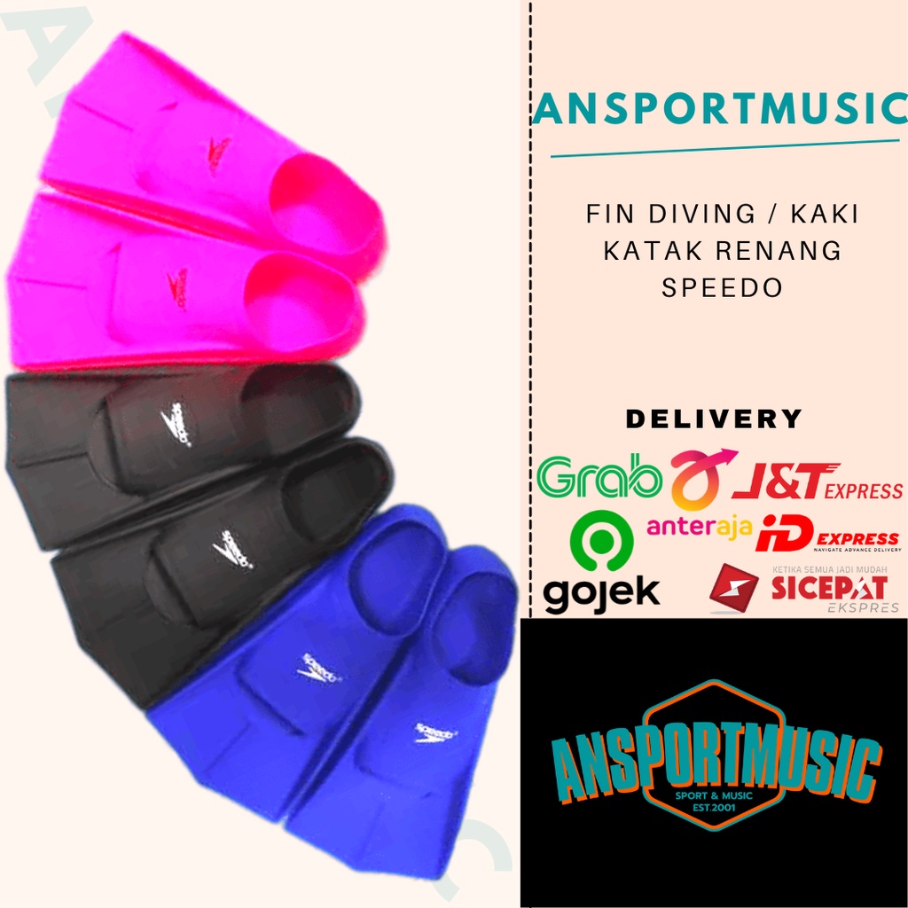 Jual Fin Diving Speedo / Kaki Katak Renang Snorkling Speedo Anak Dewasa ...