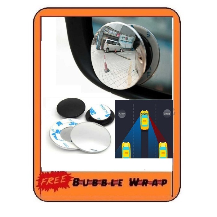 Jual Kaca Spion blindspot Cembung Blind Spot Car Bulat kotak Tempel ...