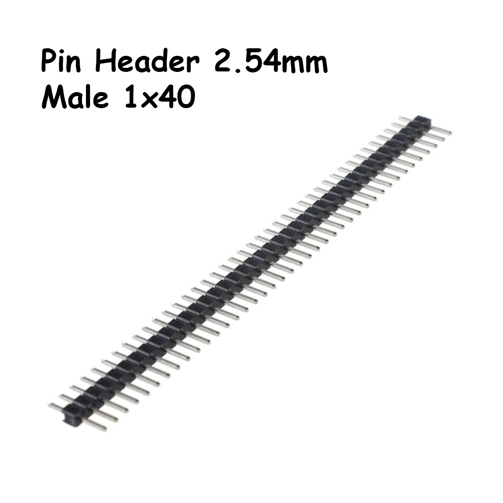 Jual Pin Header Male Strip 1x40 Single Row Pitch 2.54mm 40P 40 Pin ...