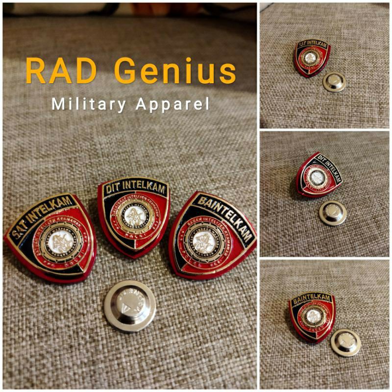 Jual PIN SAT INTELKAM/DIT INTELKAM/BA INTELKAM ALAS MIKA/AKRILIK ...