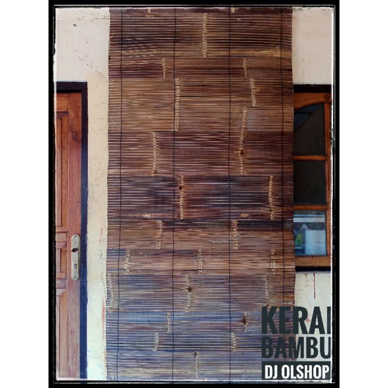 Jual kerai tirai bambu wulung bambu hitam ukuran 1 x 2 meter | Shopee Indonesia
