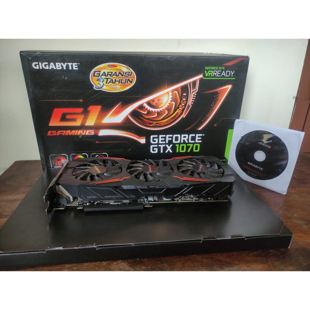 Jual (READY) VGA GIGABYTE GTX 1070 G1 GAMING 8GB ( TIPE TERTINGGI ...