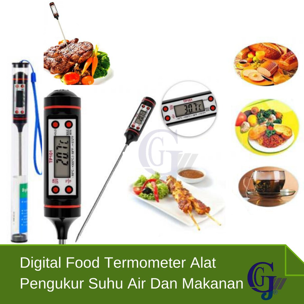 Jual Termometer Masak Alat Pengukur Suhu Air Dan Makanan Digital Food ...