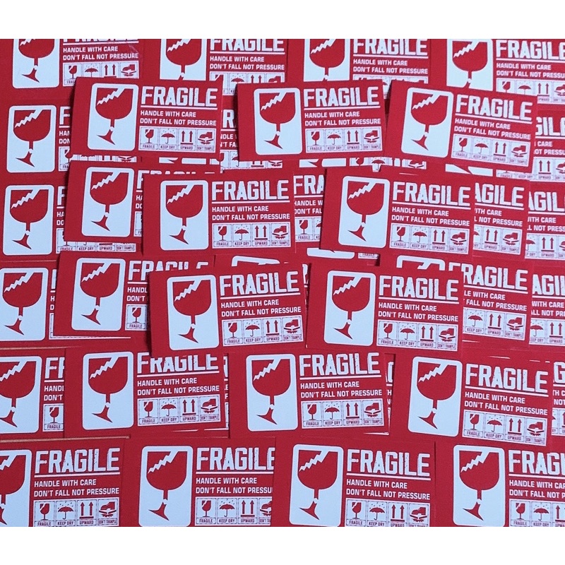 Jual Stiker/Sticker Label Fragile Indonesia|Shopee Indonesia