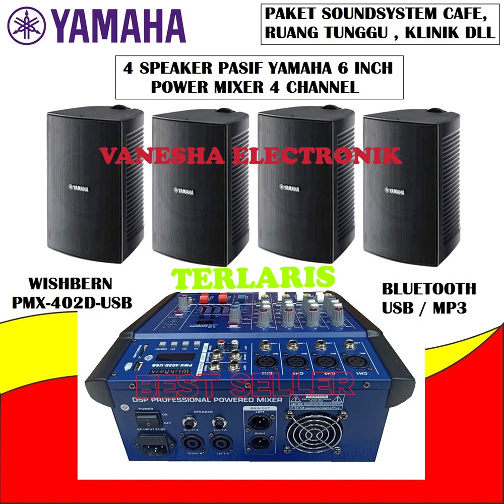 Jual PAKET SOUNDSYTEM 4 SPEAKER PASIF 6 INCH YAMAHA VS6 / VS 6 | Shopee Indonesia