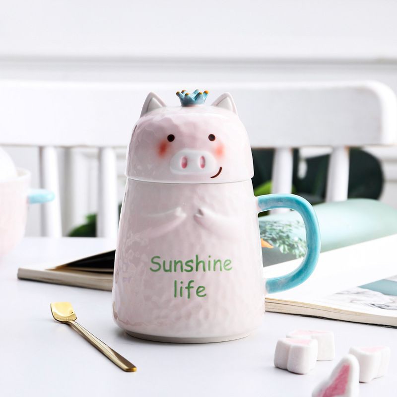 Jual mug babi dan kucing bahan keramik import dengan quality premium ...