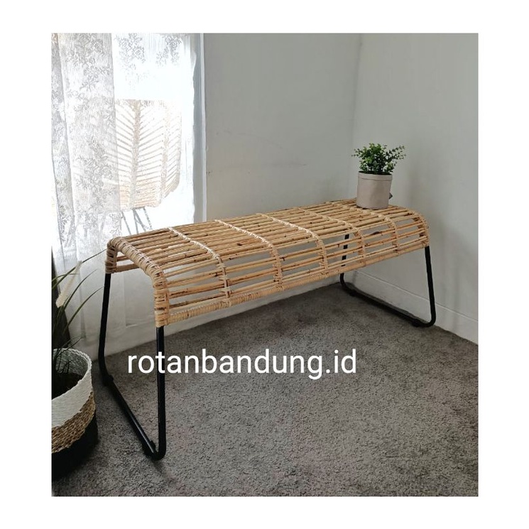 Jual Bench Rotan/bangku panjang rotan/ kursi taman rotan | Shopee Indonesia