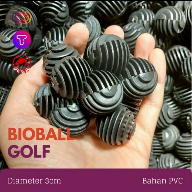 Jual bioball golf diameter 3 cm pvc premium rumah bakteri | Shopee ...