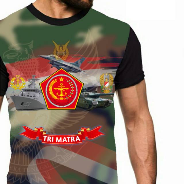 Jual Kaos Tri Matra TNI tentara angkatan Indonesia army ABRI doreng ...