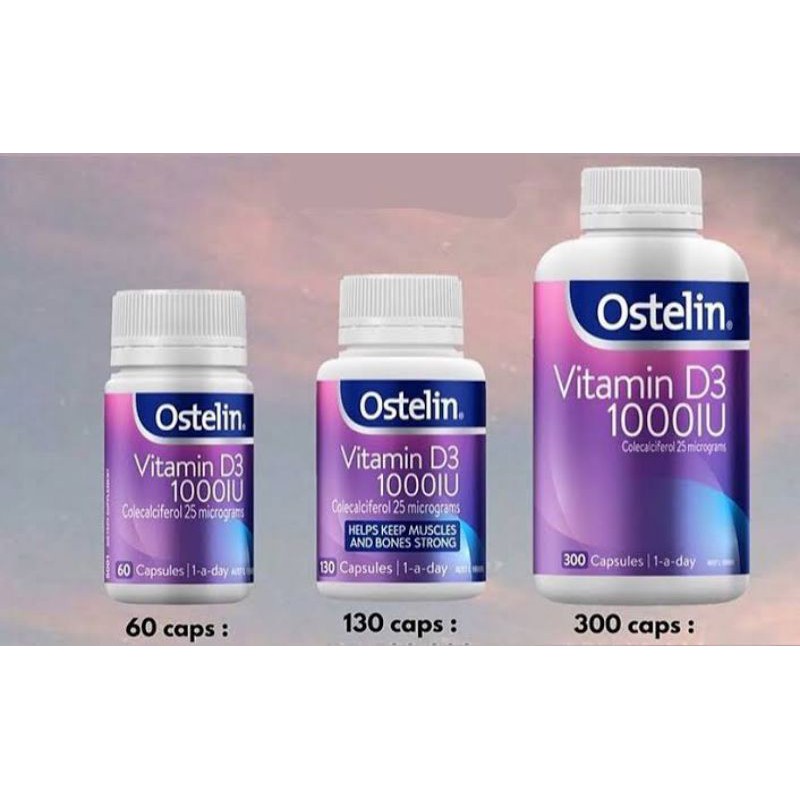 Jual Ostelin Vitamin D3 1000IU 300 Capsule Australia | Shopee Indonesia