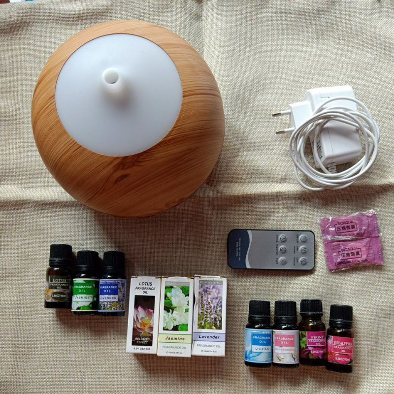 Jual Oil Difuser Motif Kayu Humidifier Untuk Relaksasi Pengharum ...