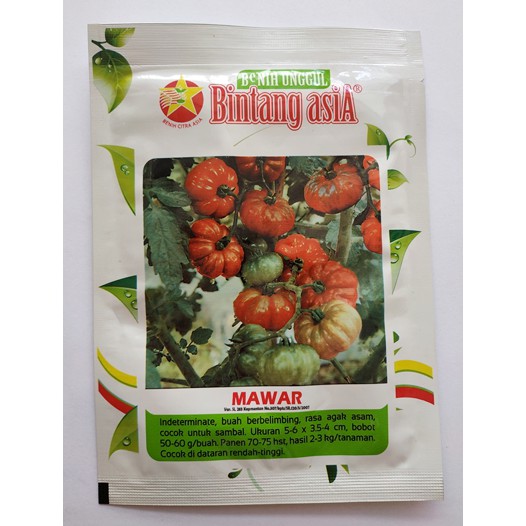 Jual Benih Tomat Mawar Pack 10 Gram - Bintang Asia Indonesia|Shopee ...