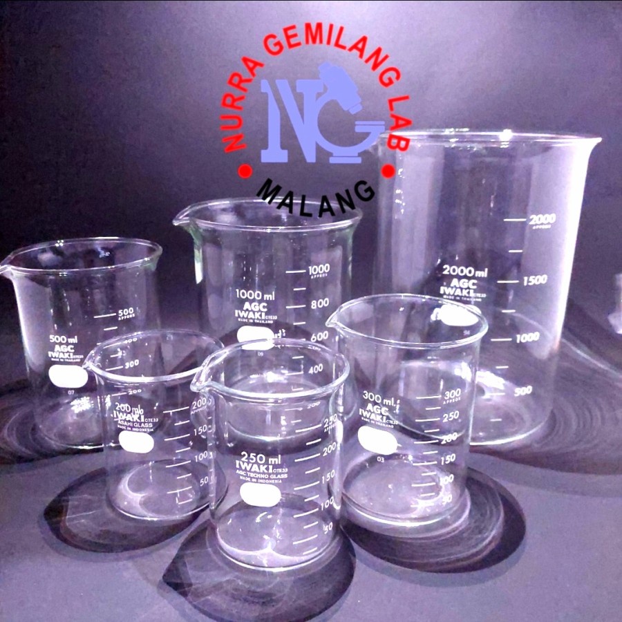 Jual Beaker Glass 200 ml Merk Iwaki Indonesia|Shopee Indonesia