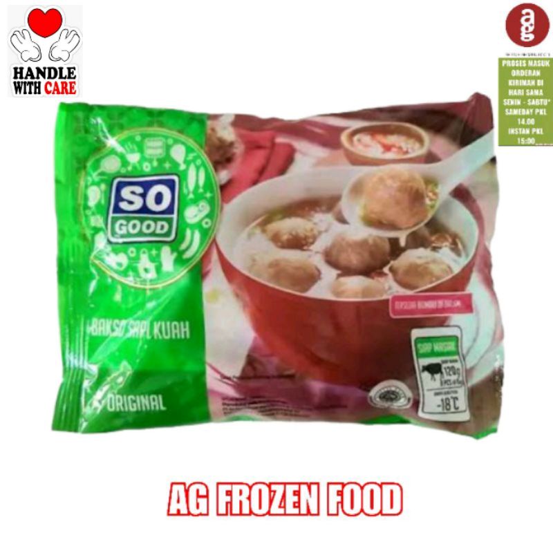 Jual So Good Baso Sapi Kuah 120grm | Shopee Indonesia