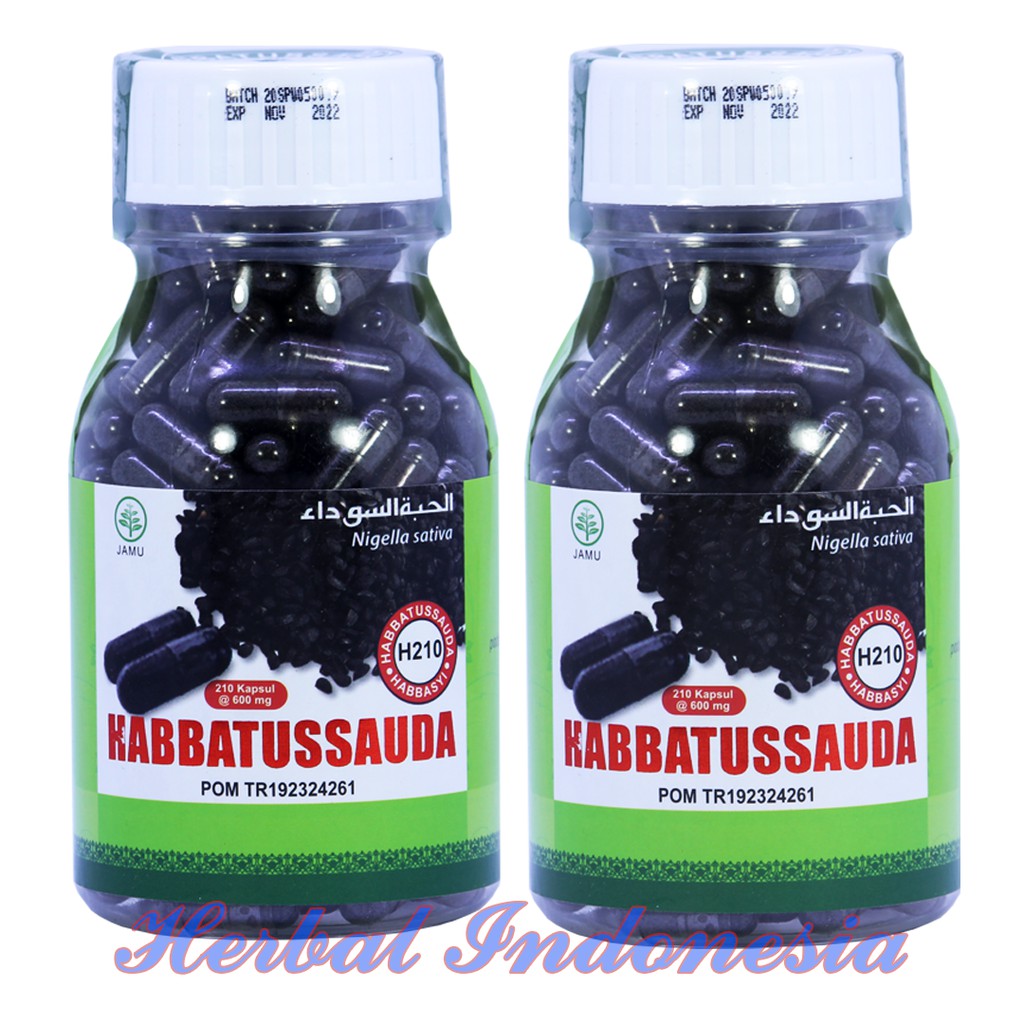 Jual HABBATUSSAUDA Herbal Niaga Utama HNU 210 Kapsul | Habatusauda ...