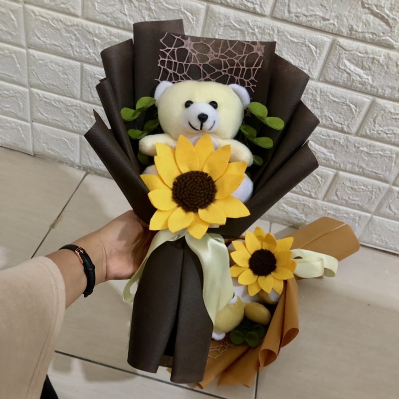Jual Buket Boneka/bunga matahari/buket wisuda/buket murah | Shopee ...