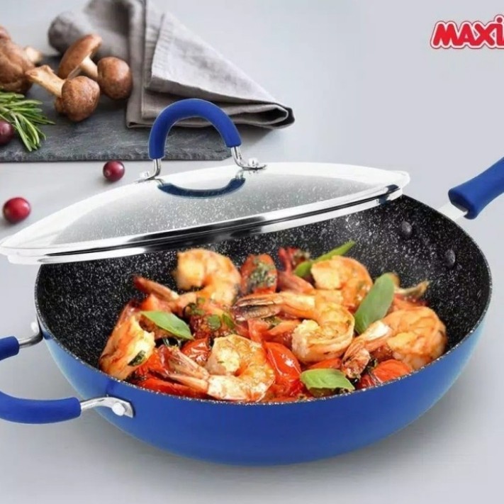 Jual Wajan Granito Maxim 30cm /Wok Maxim 30cm Anti Lengket/ORI MAXIM ...