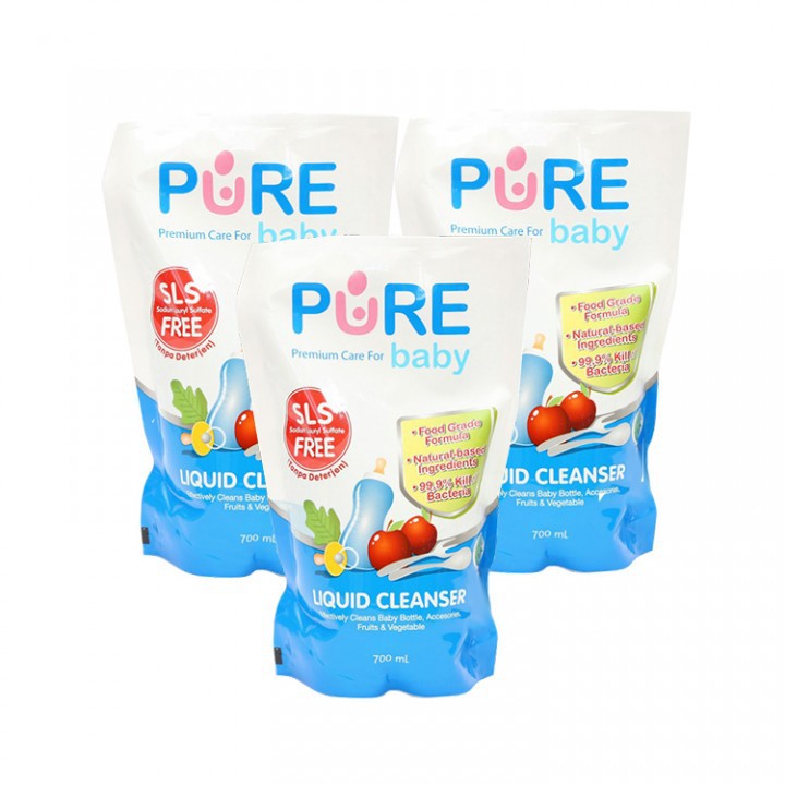 Jual Pure Baby Liquid Cleanser 700ml sabun botol baby (satuan) | Shopee ...