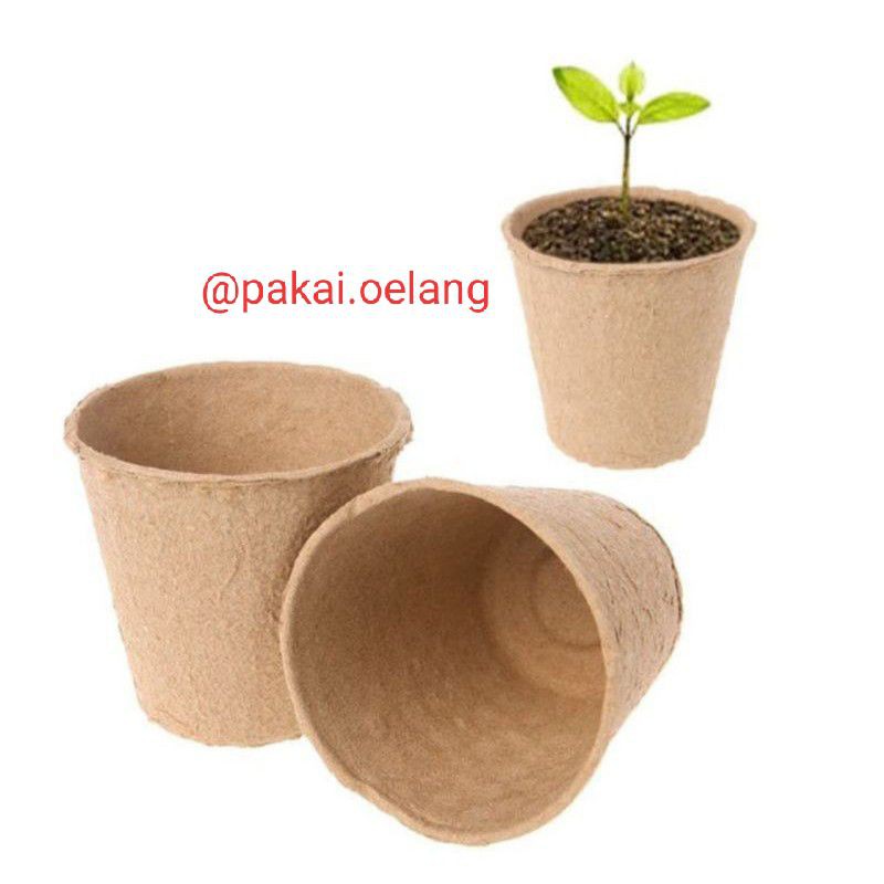 Pot kertas wadah semai paper pot degradable eco friendly | Shopee Indonesia