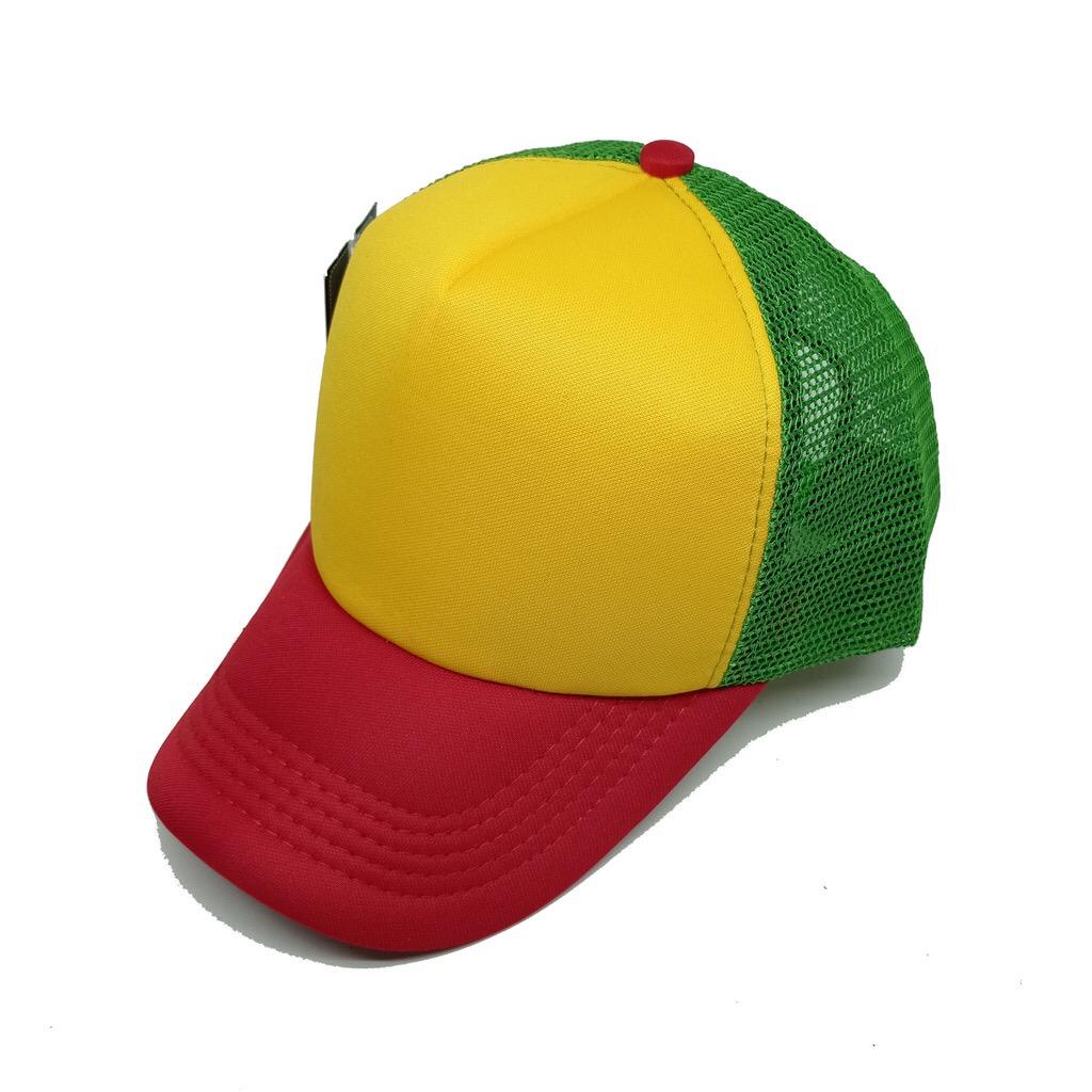 Jual Topi Jaring Trucker Merah Kuning Hijau Polos Dewasa Premium ...