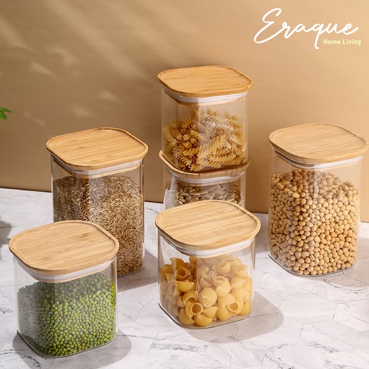 Jual [GARANSI PECAH] Aries Glass Jar / Toples Kaca Makanan Bumbu Dapur ...