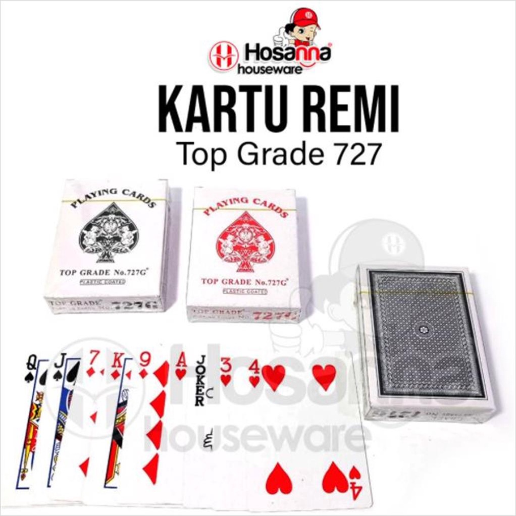 Jual Kartu Remi / Playing Cards Lapis Plastik Murah / Peralatan Sulap ...