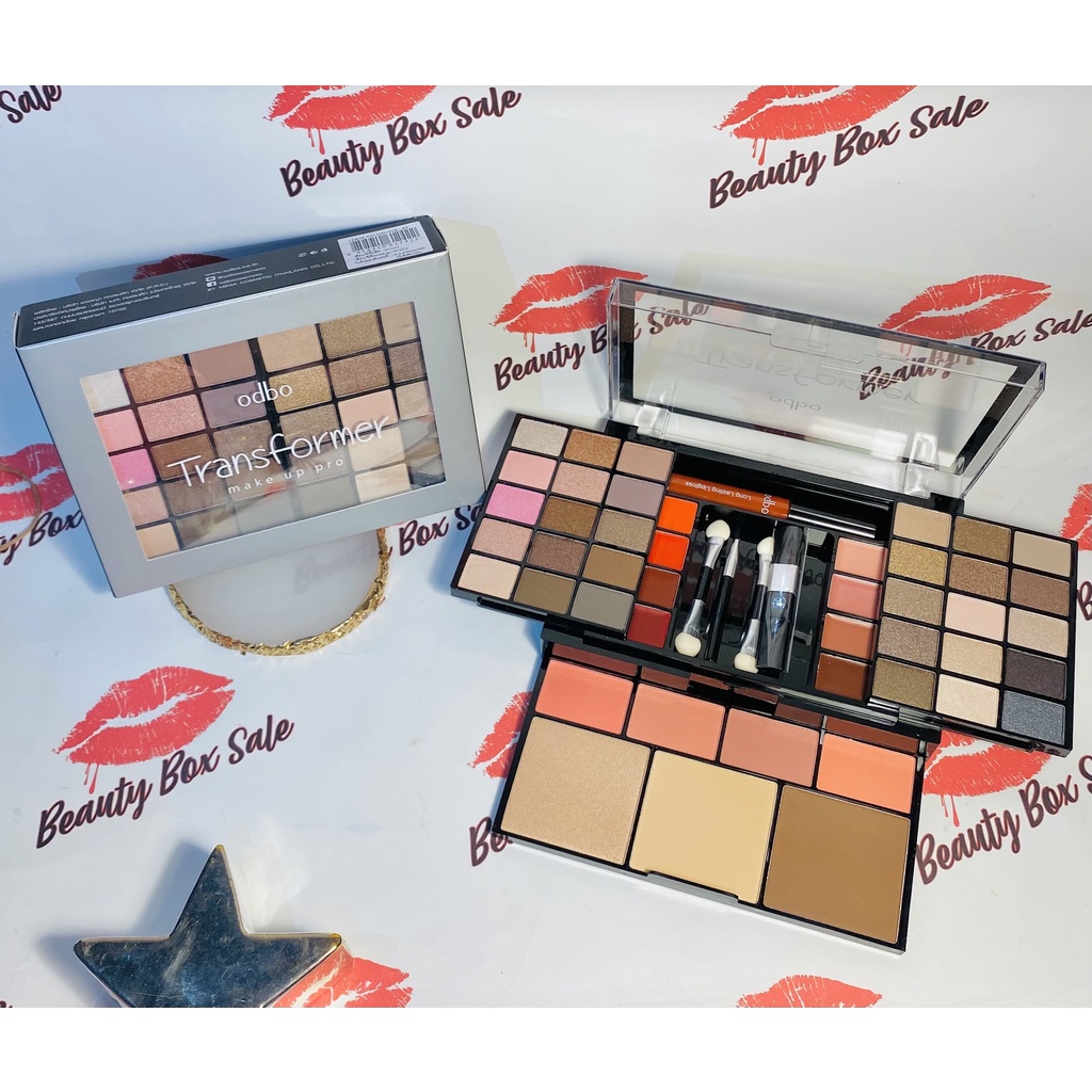 Jual READY STOCK! ODBO Transformer Make Up Pro Set (EYESHADOW / BLUSH ...