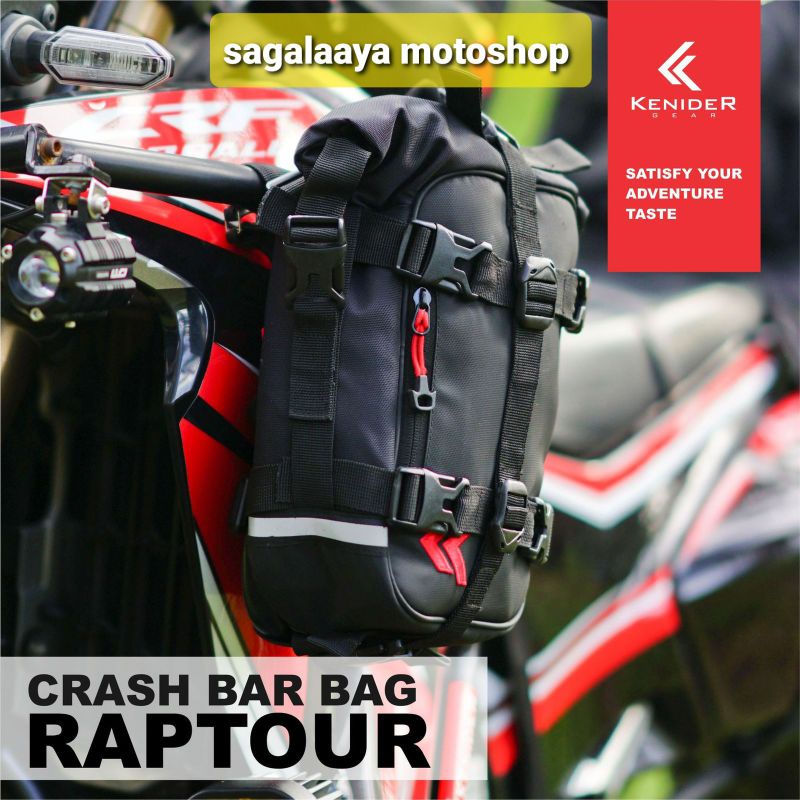 Jual crashbar bag motor kenider tas crash bar raptour high quality free ...