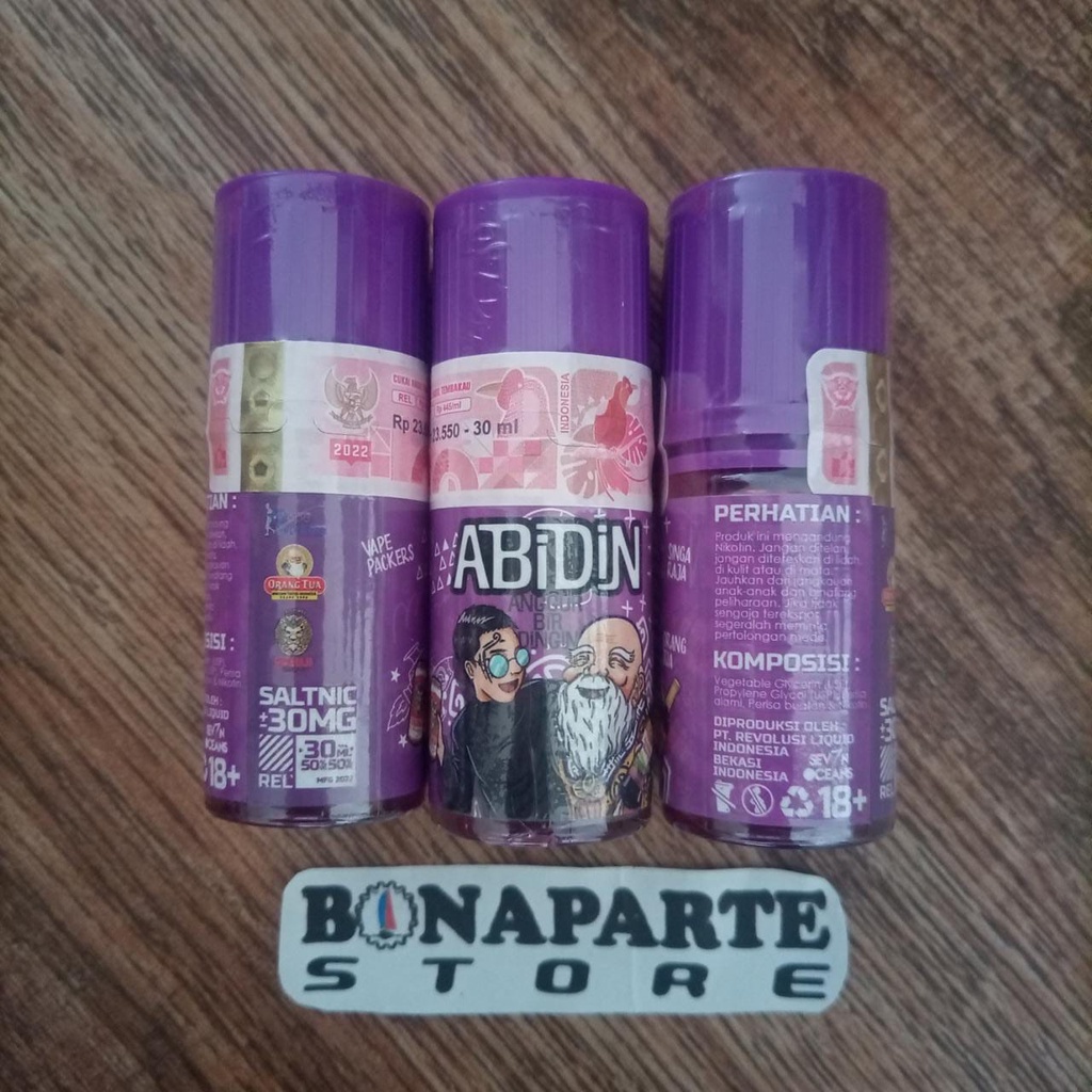 Jual LIQUID ABIDIN ANGGUR BIR DINGIN SALT NIC 30ML 30MG | Shopee Indonesia