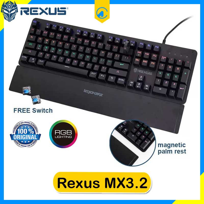 Jual Rexus MX3.2 Legionare Mechanical Gaming Keyboard | Shopee Indonesia