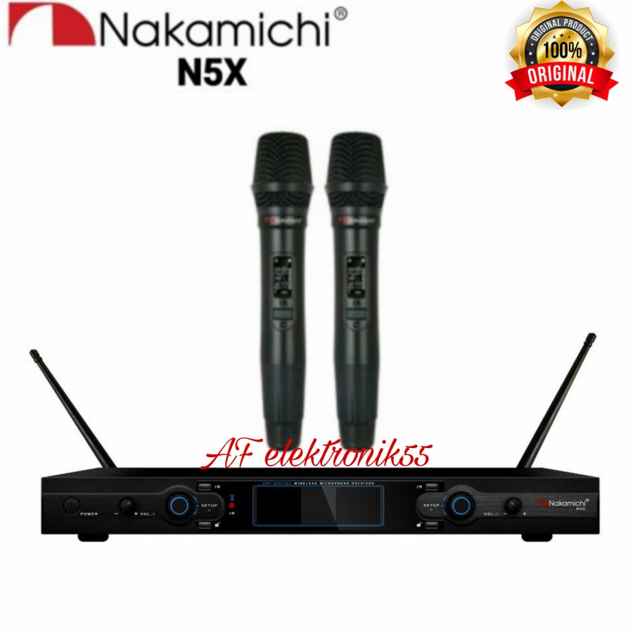 Jual Mic Wireless Nakamichi N5X + Baterai Charge Original | Shopee Indonesia