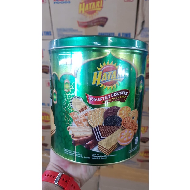 Jual Hatari Assorted biskuit 350gr KARTONAN (isi 6 kaleng) Indonesia ...