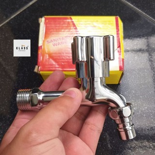 Jual Kran Model Putar Dua Fungsi 1/2" Inch Stainless ISCO Keran Taman ...