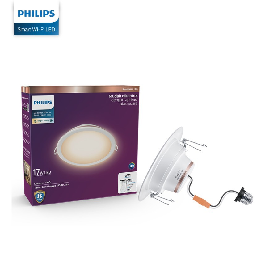 Jual Philips Smart Wifi Wiz LED Downlight 17W 17Watt - Tunable White | Shopee Indonesia
