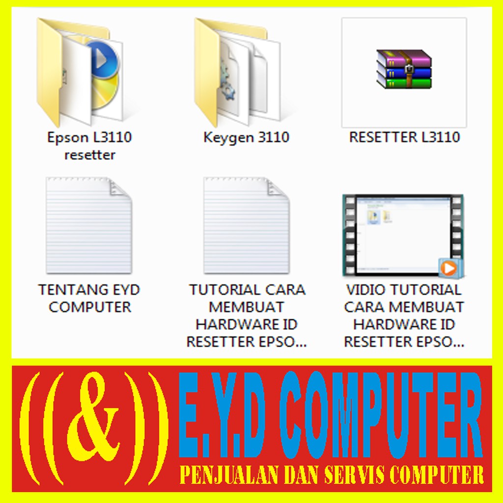 Resetter Epson L3110 Printer Free Download Reset Tutorial