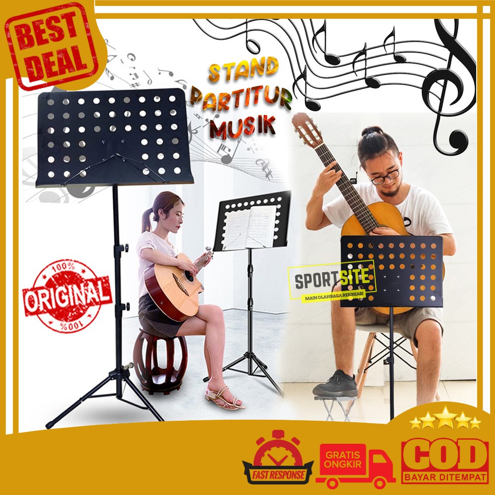 Jual Alat Sheet Stand Buku Musik Partitur Portable Music Tools Reading ...