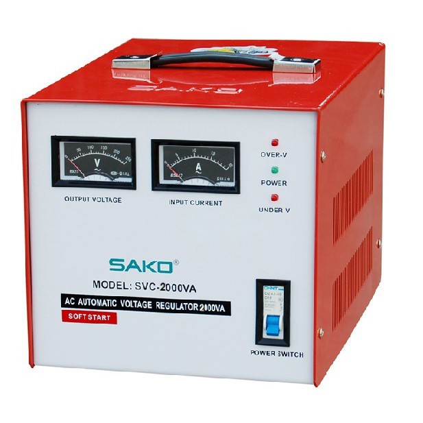 Jual Stabilizer Listrik SAKO SVC-2000VA Automatic Voltage Regulator ...