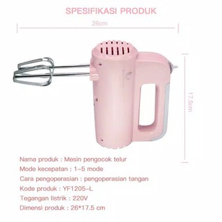Jual Hand Mixer Kue Han River Mixer Mini Multifungsi | Shopee Indonesia