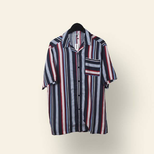 Jual Paradise.co - Kemeja stripe - kemeja pendek - kemeja retro ...