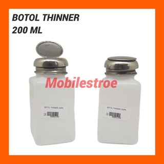 Jual BOTOL TINNER 200ML / POMPA TEMPAT TINNER CAIRAN THINER TINER ALKOHOL | Shopee Indonesia