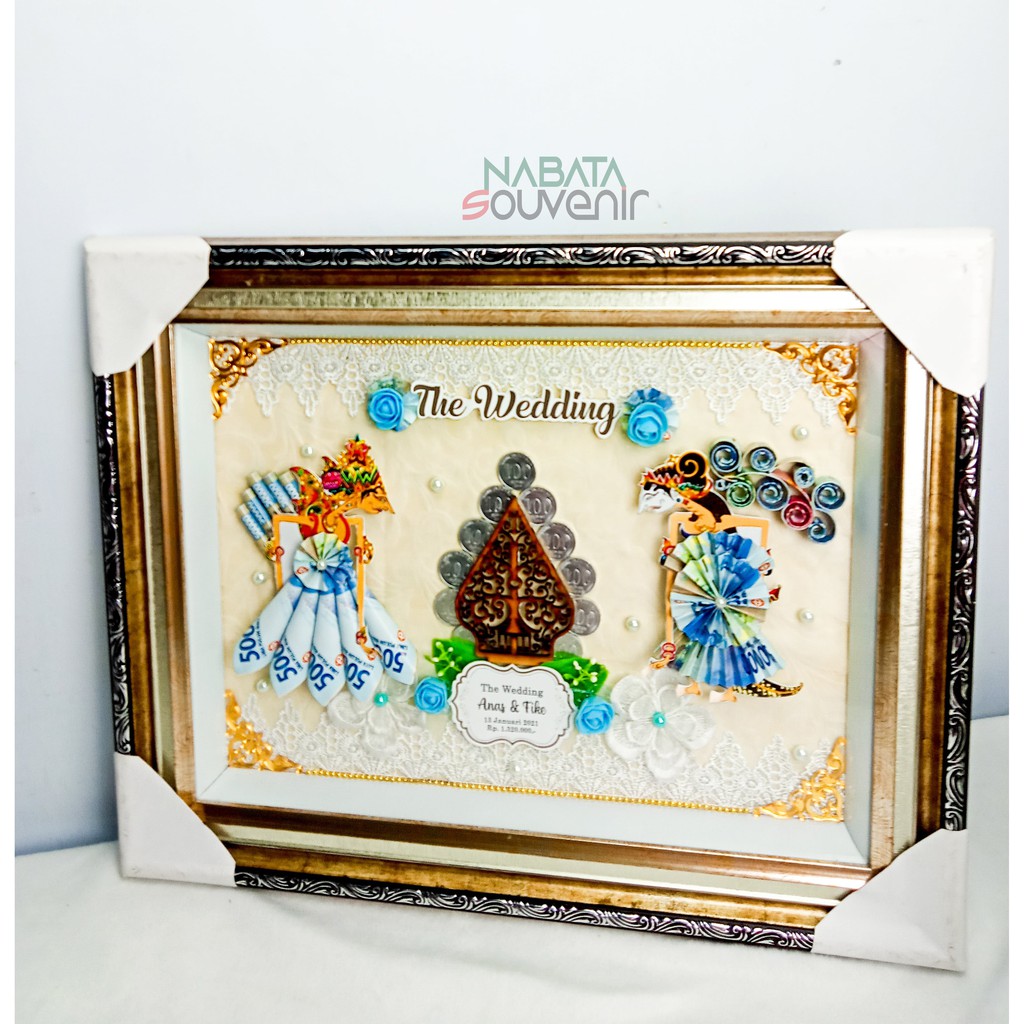 Jual Mahar Desain Klasik Tema Wayang Frame 3D | Shopee Indonesia